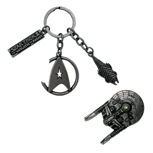 Star Trek II: Wrath Of Khan - CHS Keychain And Pin Set – SciFiction